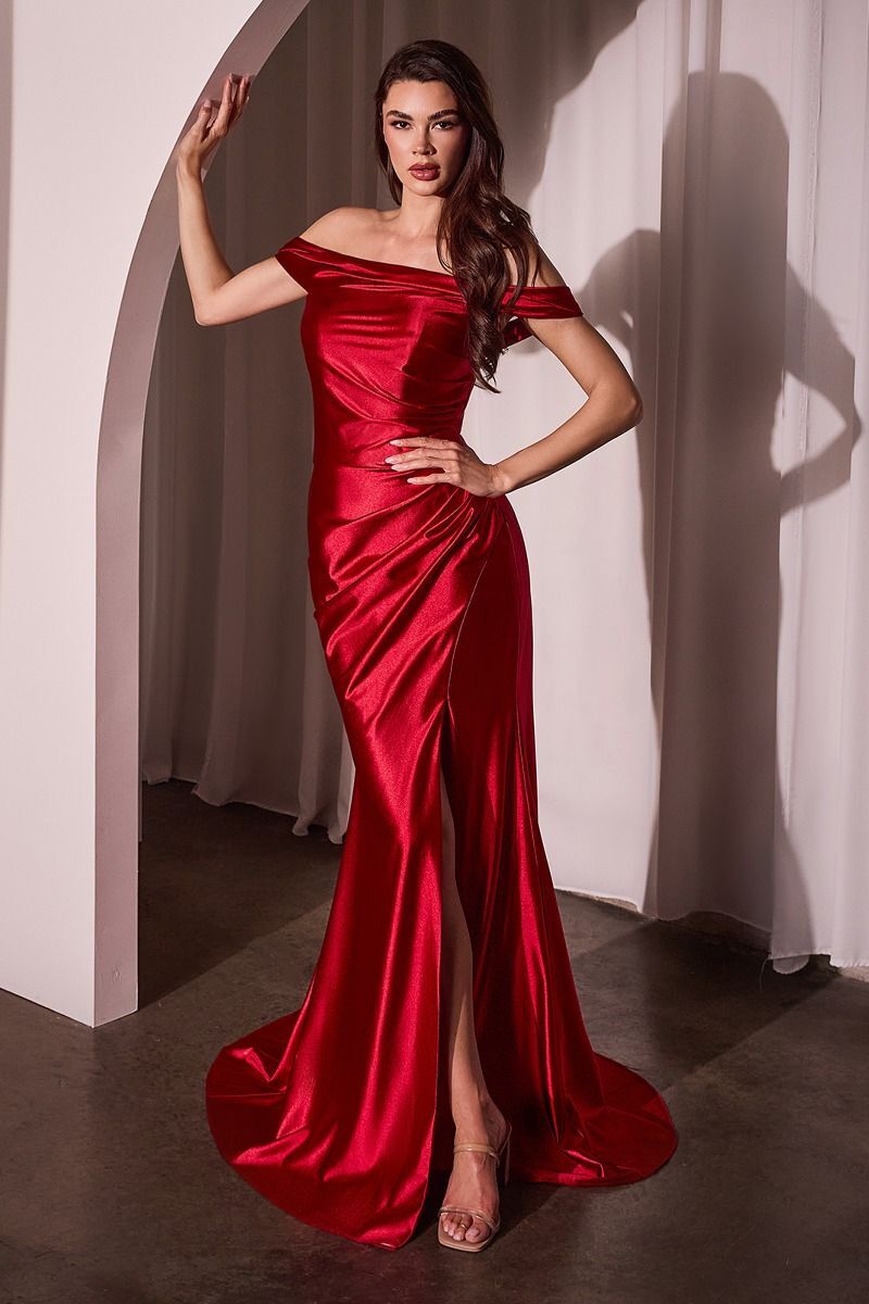 Sating of the Shoulder Gown | Bellingham, WA | Sueño Bridal - Quince ...